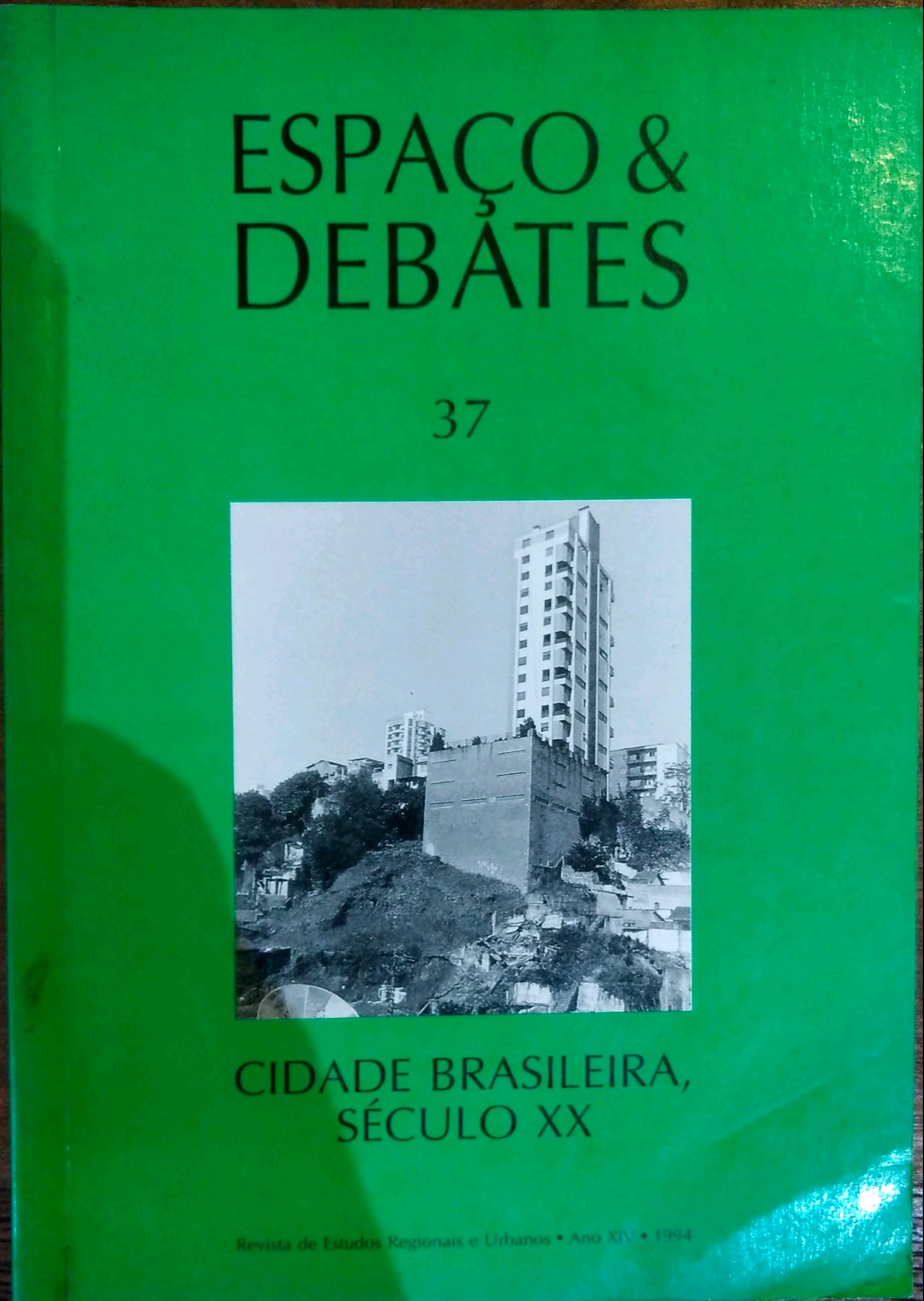Livro: Espaço & Debates N° 37 [Usado] - Luís Octávio da Silva (coord ...